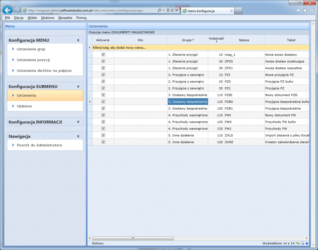 Instalacja i konfiguracja programu magazynowego - Program Magazynowy