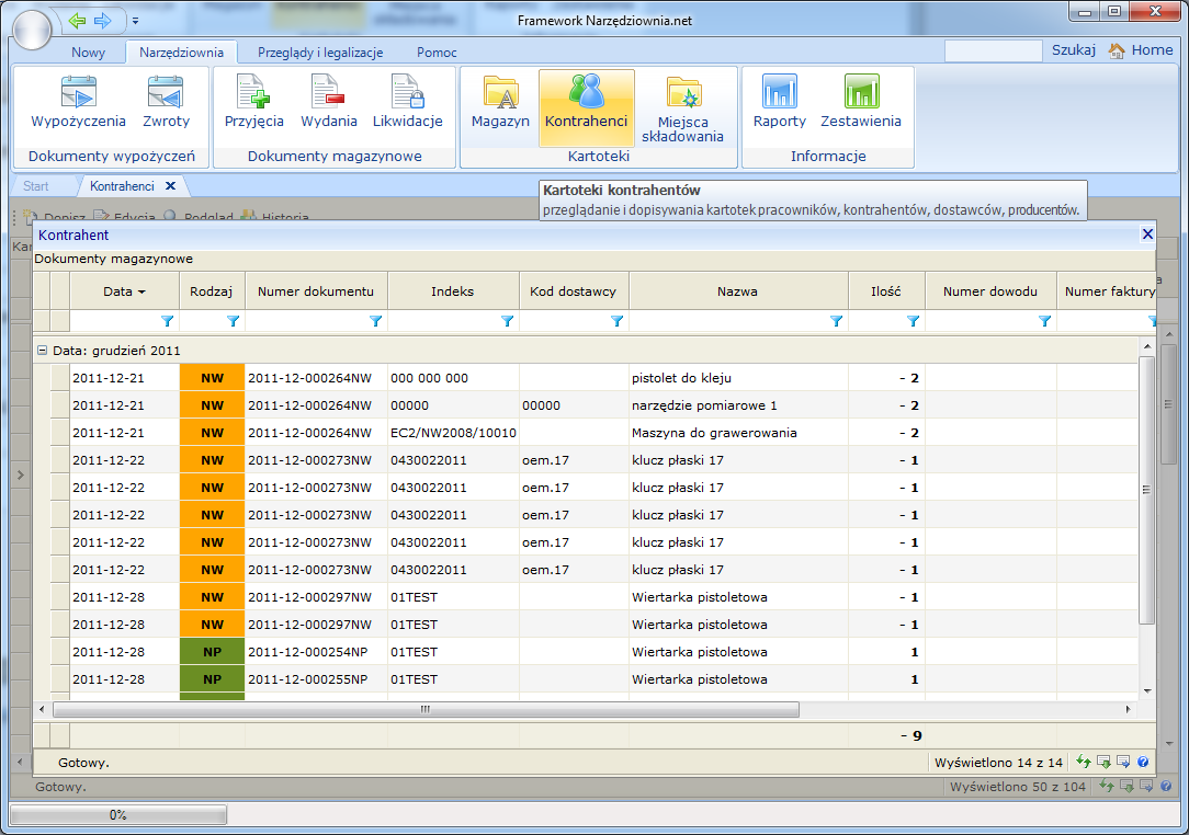 Programy Windows - Program Magazynowy