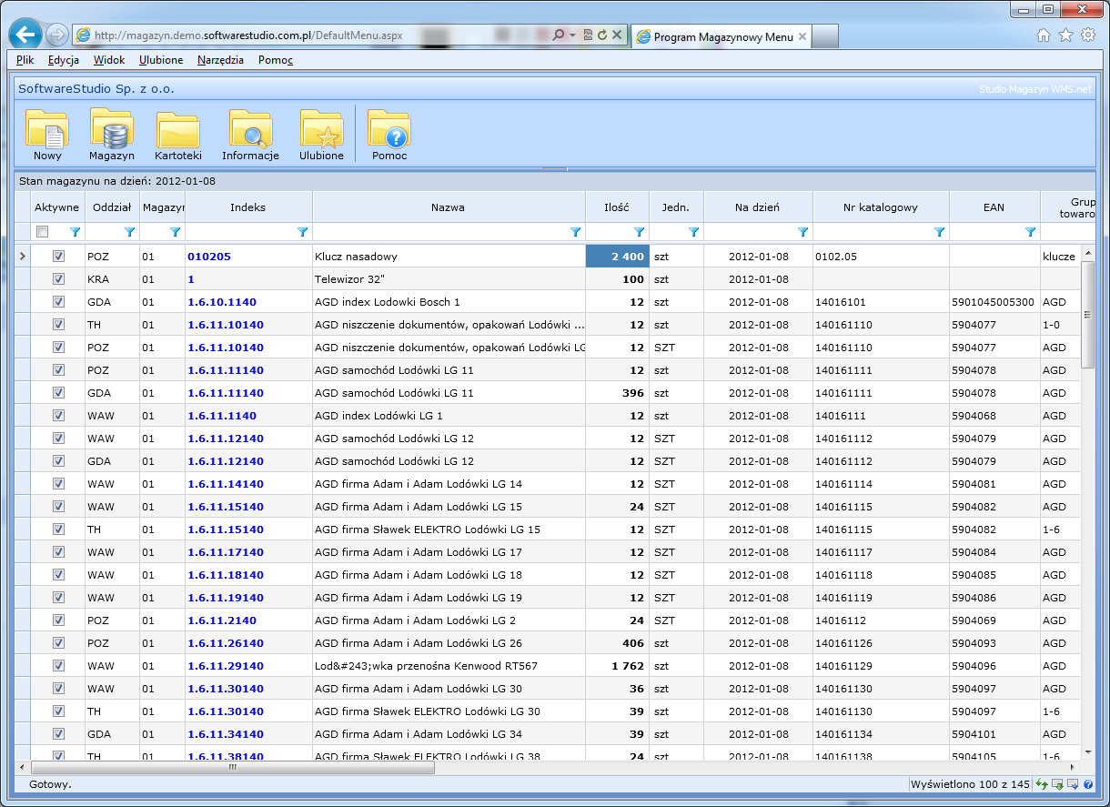 Magazyn programy komputerowe - Program Magazynowy
