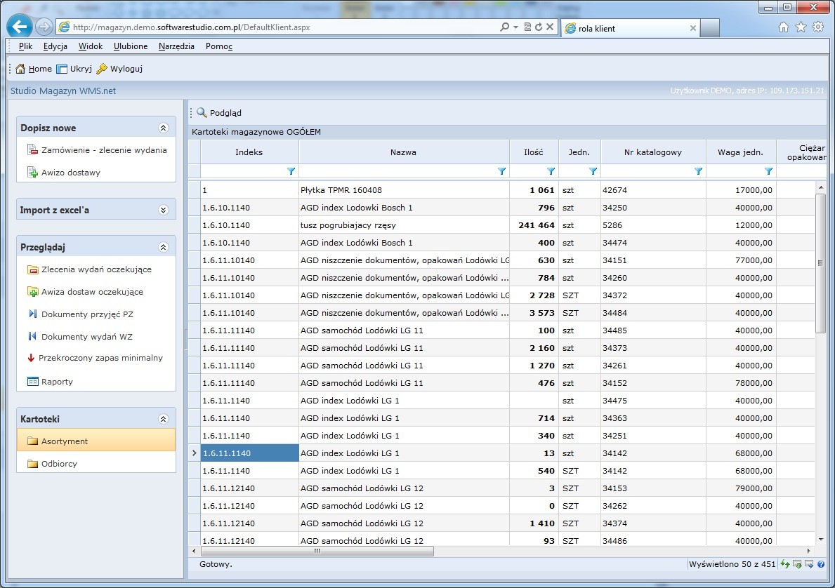 System Informatyczny Magazynowania Towarów - Program Magazynowy